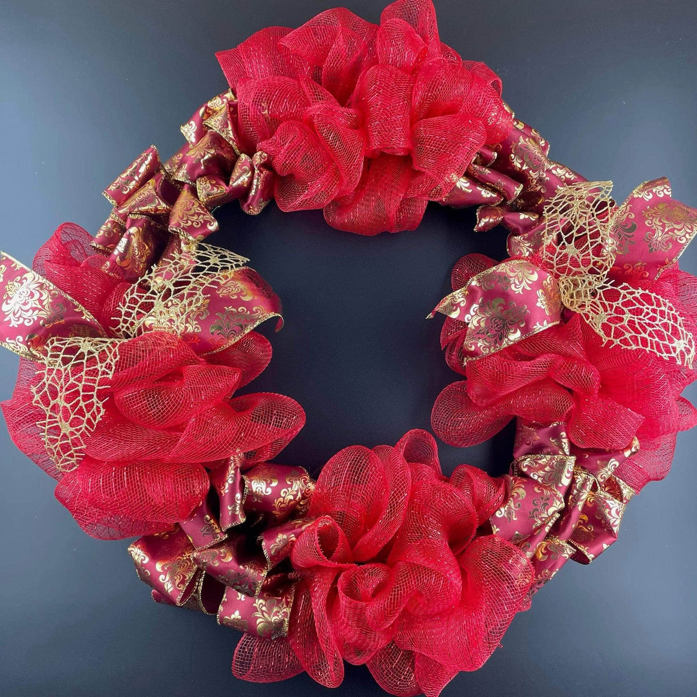 Ruby Beauty Ribbon Wreath Kit | Ribbonly